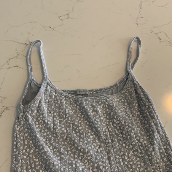 Brandy Melville | Tops | Light Blue Brandy Melville Tank Top With ...